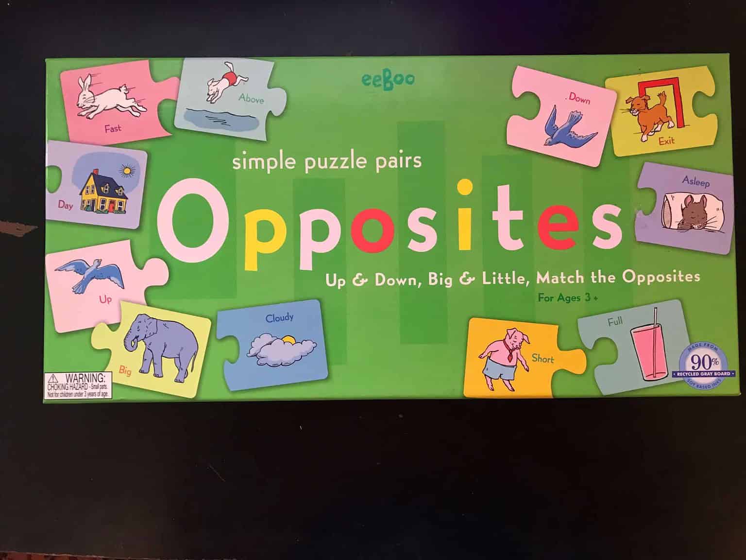 Opposites – Simple Puzzle Pairs | TherapyGameXchange