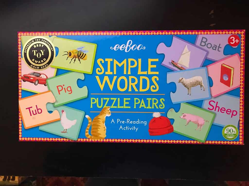 Simple Words Puzzle Pairs | TherapyGameXchange