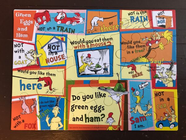 Dr Seuss Green Eggs and Ham Puzzle | TherapyGameXchange