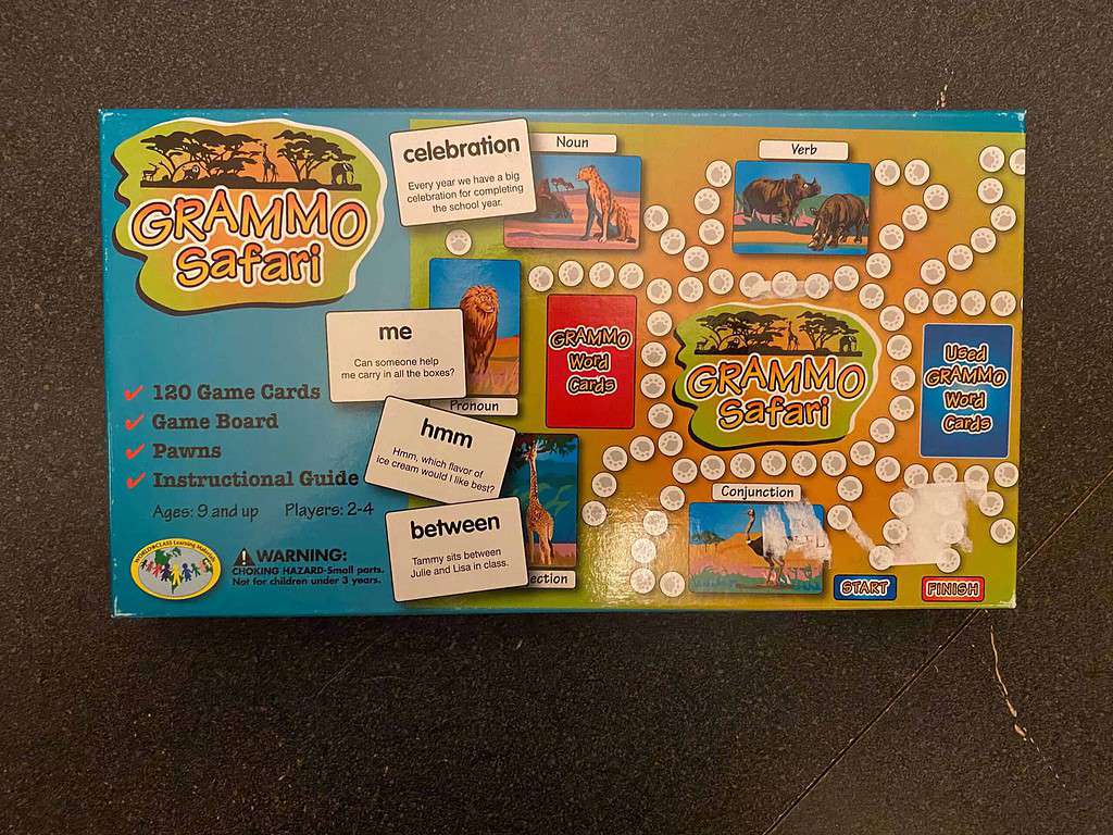 GRAMMO Safari Board Game