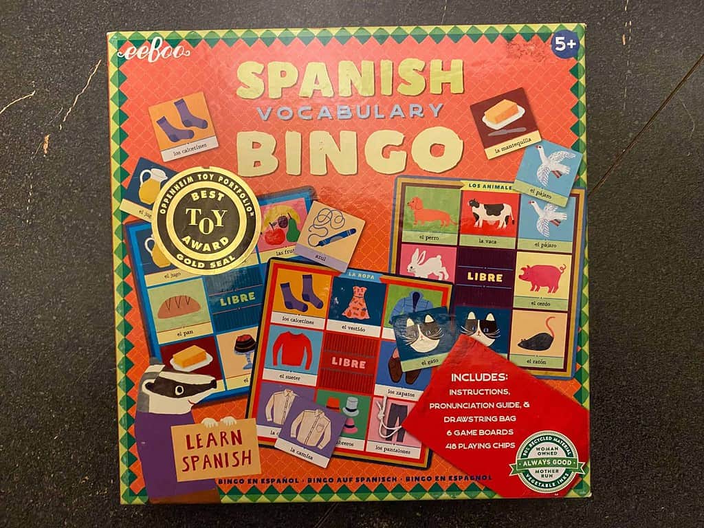 Spanish Vocabulary Bingo | TherapyGameXchange